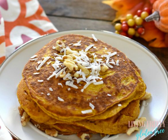 Paleo Pumpkin Pancakes | Living Freely Gluten Free