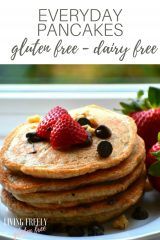 Everyday Pancakes. Gluten and dairy free pancakes.