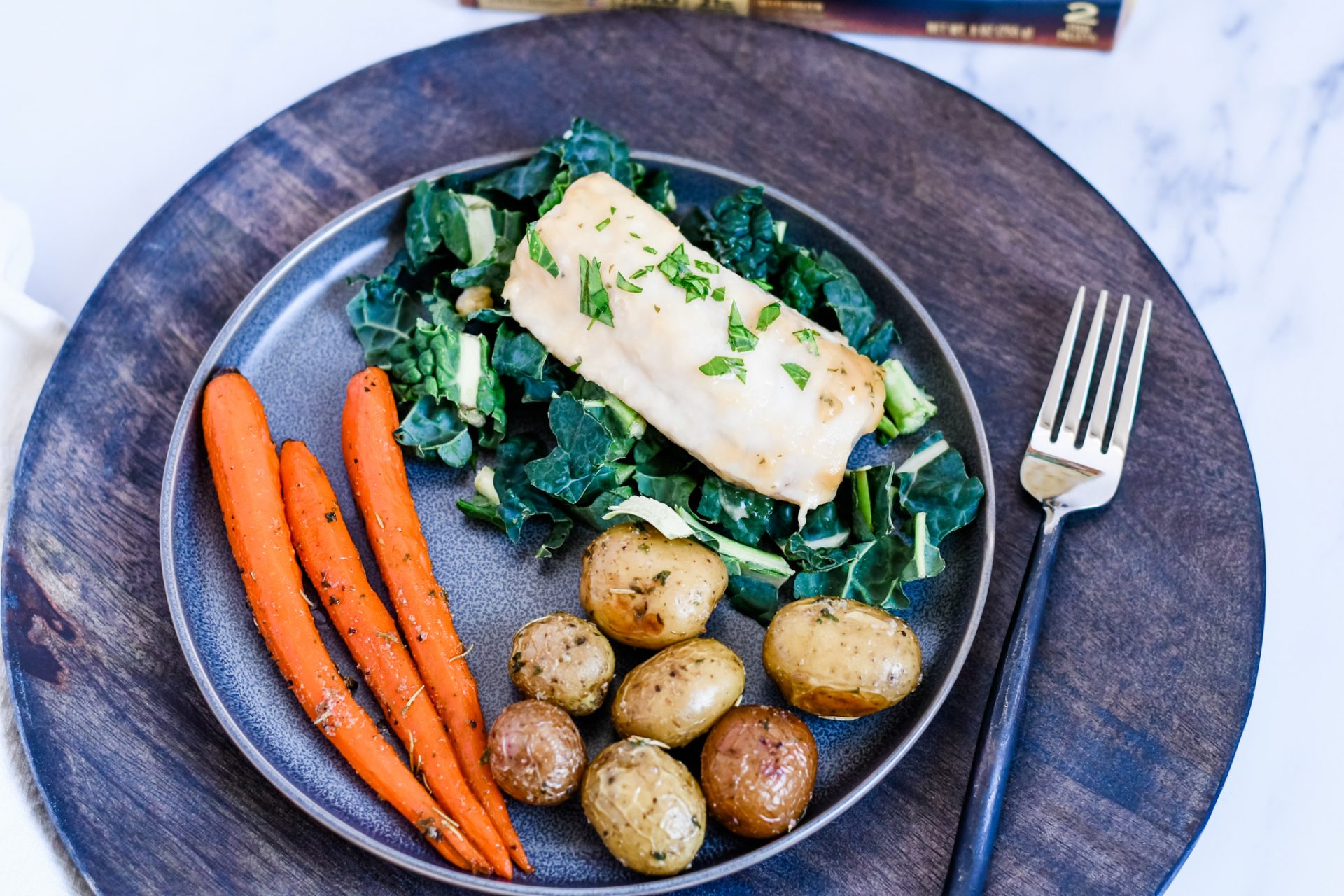 Sheet Pan Cod Dinner Gluten Free - Living Freely Gluten Free