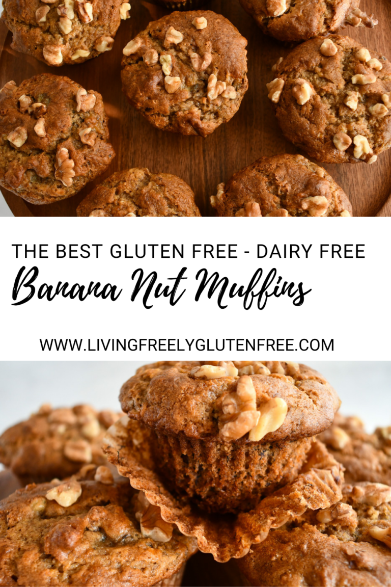 Gluten-Free Banana Bread Muffins - Living Freely Gluten Free